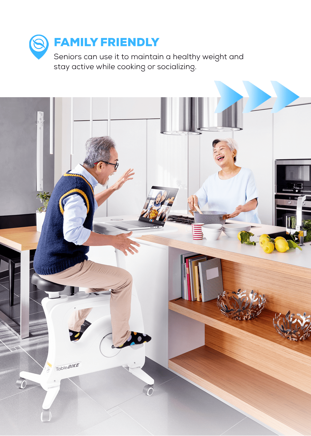 SNOWFIT TableBIKE™️ Multifunctional Ergonomic Standing Desk Gym Bike