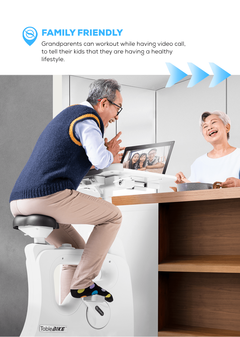 SNOWFIT TableBIKE™️ Multifunctional Ergonomic Standing Desk Gym Bike